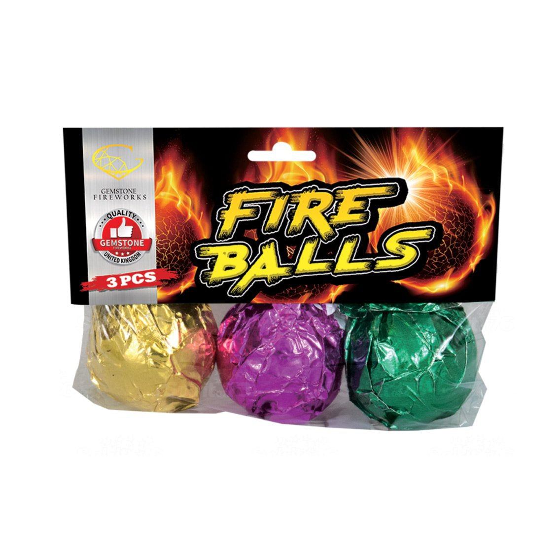 FIRE BALLS Fountains - 3 Pk – Atomic Fireworks Bradford